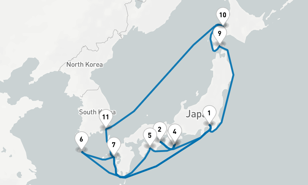 2023/08/14発 17 nights / 18 days, Yokohama (Tokyo, Japan) Round trip #1218815 | Cruisemans